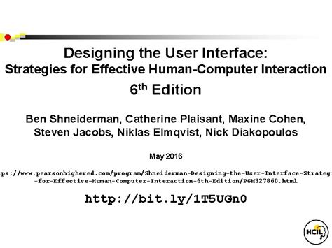 Designing The User Interface Strategies For Effective Humancomputer