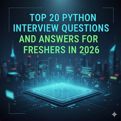 Python Interview Questions For Freshers 2026 Complete Guide