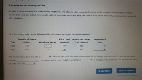 Solved 4 Velocity And The Quantity Equation Consider A