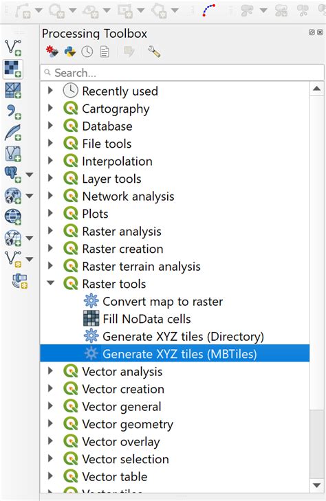 Qgis — Generate Xyz Tiles Mbtiles Manual Fix For The Missing Tile