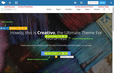 Using The Page Builder Creativo Documentation