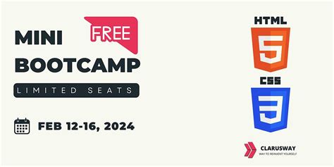 Free Html And Css Course Master Web Basics In 4 Days February 12 To
