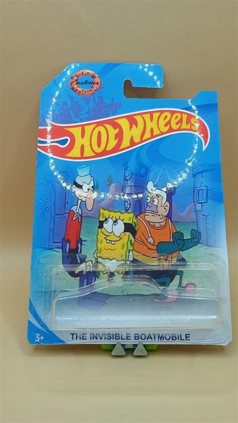 Hot Wheels Spongebob Invisible Boatmobile Ultra Rare Stealth Mode