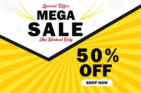 광고 할인을위한 밝은 현대 메가 세일 배너 디자인 스페셜 오퍼 포스터를 위한 벡터 템플릿 가격에 대한 스톡 벡터 아트 및 기타 이미지 가격 경외감 1위 Istock