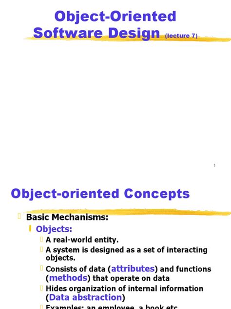 Object Oriented Design And Uml Basics Pdf Unified Modeling Language