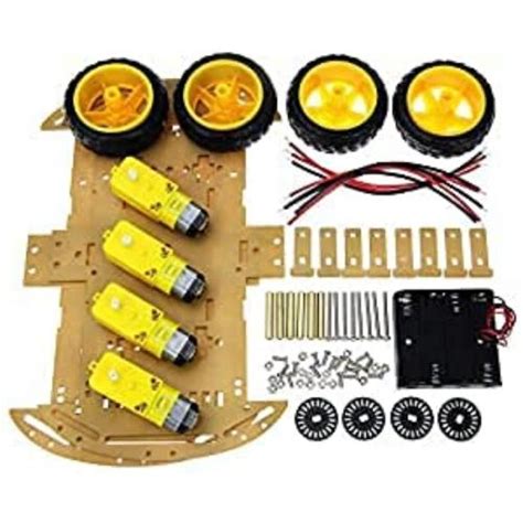 Smart Robot Car Chassis Kits 4wd Speed Encoder Battery Box Vseeds Lk Electronic And Embedded