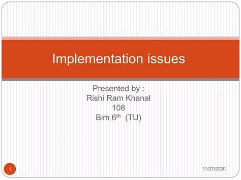 Implementation Issues Software Engineering Pptx