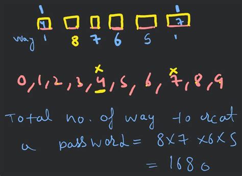 A Locker Has 6 Digit Password With No Repetition Of Digits The First Qnd