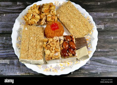 Collection Of Eastern Candy Shakalama Coconut Macaroons With Cherry Noga With Hazelnuts And