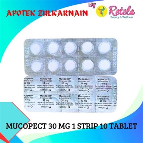 Jual Mucopect 30mg 1 Strip 10 Tablet Shopee Indonesia
