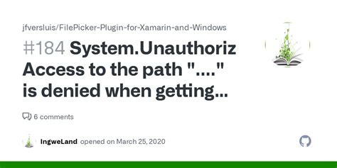 System UnauthorizedAccessException Access To The Path Is Denied