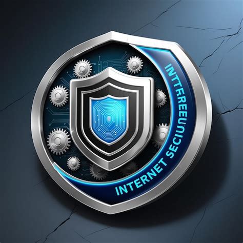 3d Internet Security Badge Realistic Premium Ai Generated Image