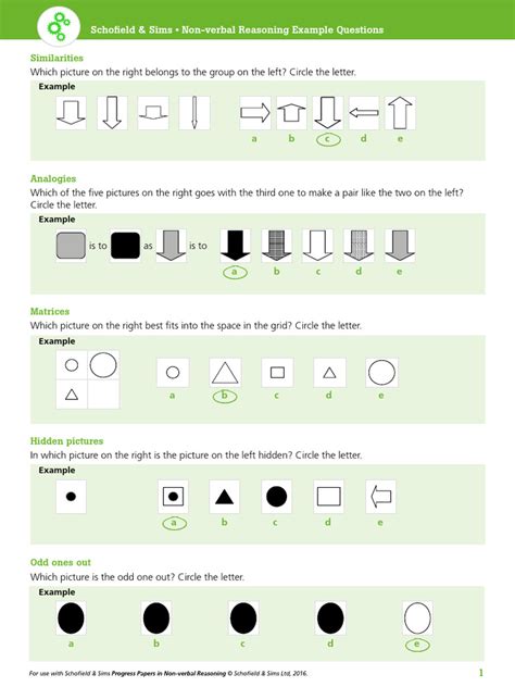 Progress Papers In Non Verbal Reasoning Sample Paper Pdf Euclid Classical Geometry