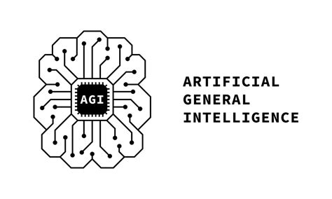 Artificial General Intelligence Linear Logo Minimalist Style Agi Icon