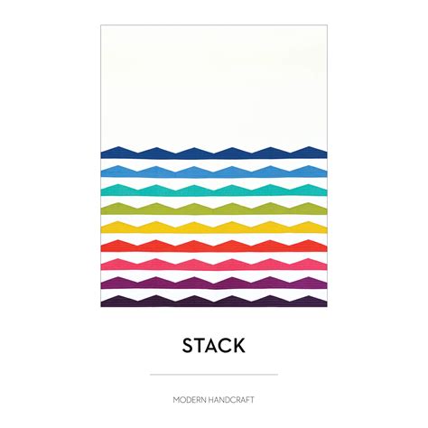 Stack Quilt Pattern Modern Handcraft Mercury Craft Co