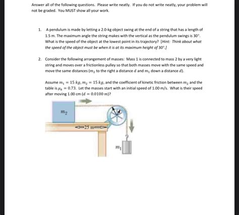 Solved Answer All Of The Following Questions Please Write