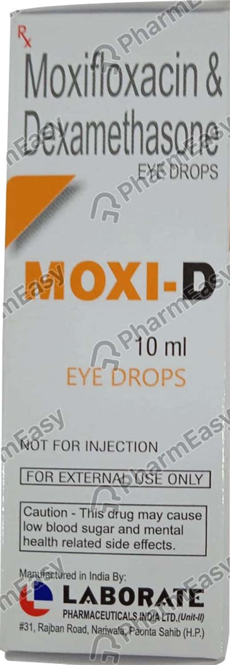 Moxi D Bottle Of 10ml Eye Drops Uses Side Effects Price Dosage PharmEasy