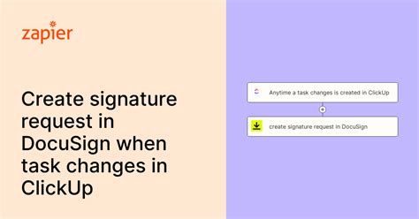 Anytime A Task Changes Is Created In ClickUp Create Signature Request
