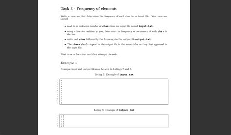 Solved Task 3 Frequency Of Elements Write A Program That