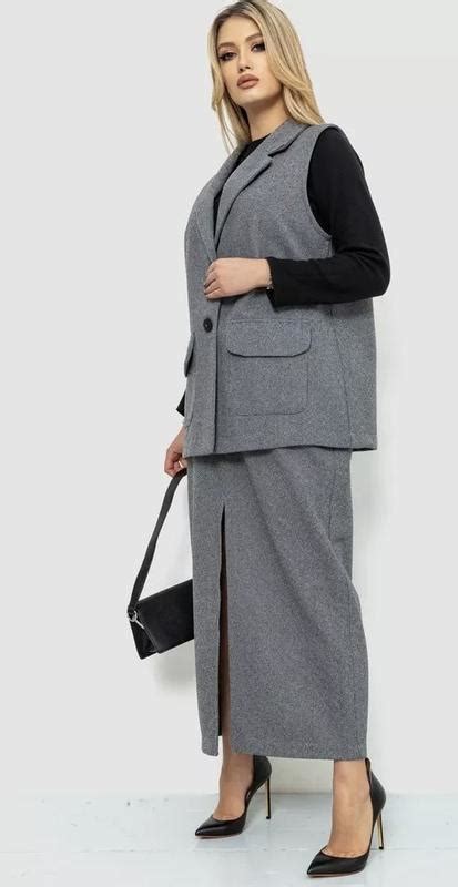 Костюм жіночий класичний жилет спідниця — ціна 699 грн у каталозі Костюми зі спідницею Купити