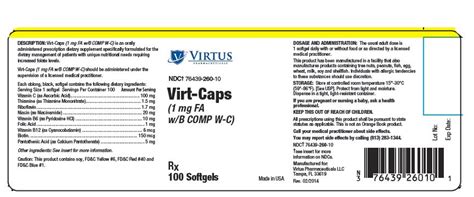 Virt Caps Package Insert Prescribing Information