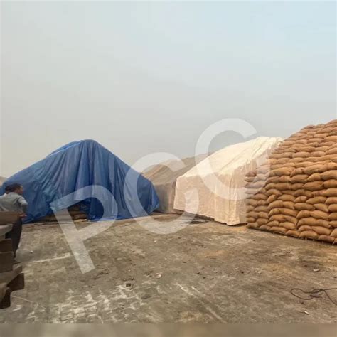 Ldpe Coated Blue Paddy Stack Agriculture Tarpaulin Sheet Size