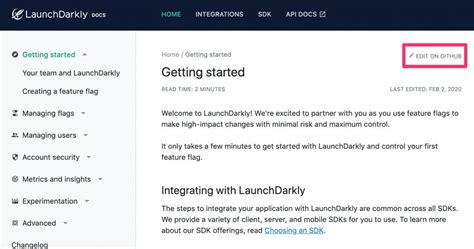 Launched Modern Documentation Launchdarkly