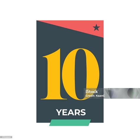 번호 10 10 년 추상 숫자 템플릿입니다 기념일 번호와 리본 템플릿 절연 기념일 아이콘 레이블 기념일 기호 벡터 스톡 일러스트 10에 대한 스톡 벡터 아트 및 기타 이미지