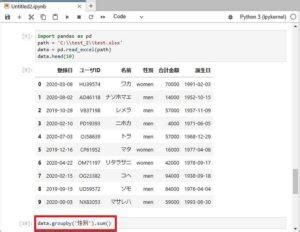 Python の基本Excel データを集計するには sum 関数の紹介 わーどハック