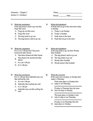 Fillable Online Geometry Chapter Section Clickersdocx Fax Email Print PdfFiller