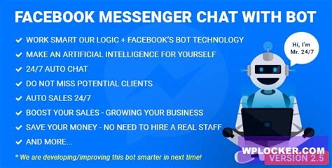 Facebook Messenger Chat With Bot V28 Wplockercom Gpl Licensed Wordpress Themes And Plugins