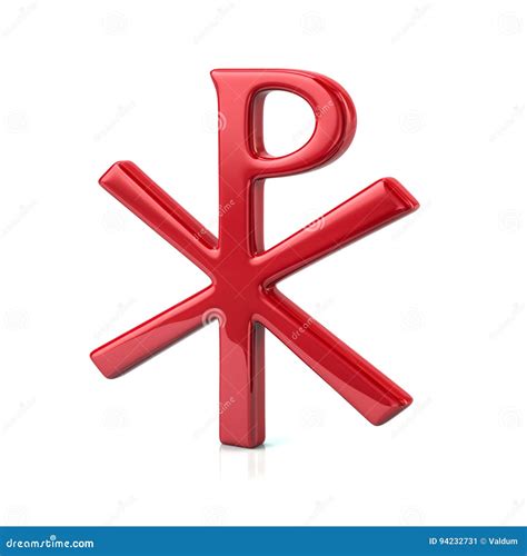 Red Chi Rho Christian Symbol Stock Illustration Illustration Of Icon Christian 94232731