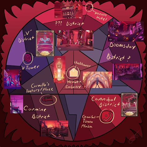 Hazbin Hotel Helluva Boss Map Of The Pride Ring Facebook