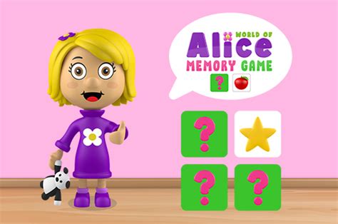 World Of Alice Memory Game Game Play Online At Games