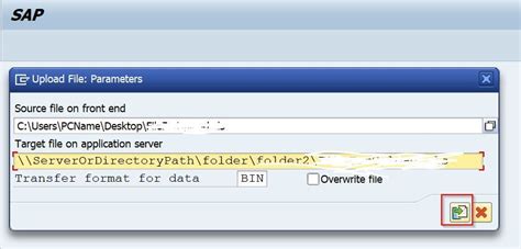 sap al11 display sap application server file directory