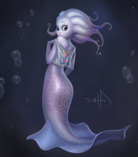 Artstation Squid Mermaid