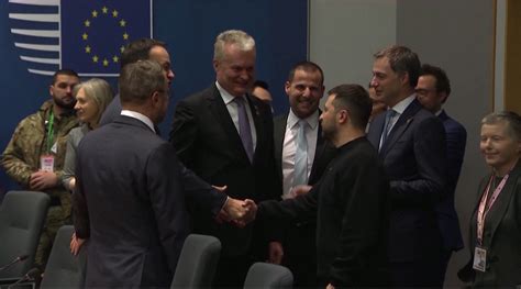 Украины ерөнхийлөгч В Зеленський Европын холбооны улсуудын дээд хэмжээний уулзалтад биечлэн