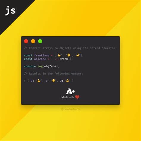 How To Convert Arrays To Objects In Javascript Basic Computer Programming Web Development