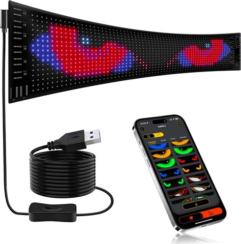 Amazon Com Super RGB Programmable LED Sign 15 X4 Flexible LED Scrolling Digital Display