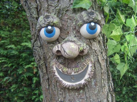SMILING TREE FACE Unique Funky Fun A Great Gift Idea A Great Gift For All Garden Lovers