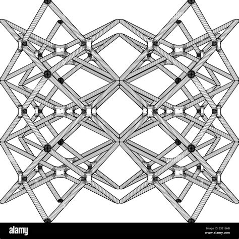 Abstract Construction Structure Vector A Vector Illustration Of
