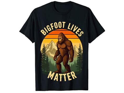Bigfoot Lives Sasquatch T Shirt Design Graphic By Amazondesign