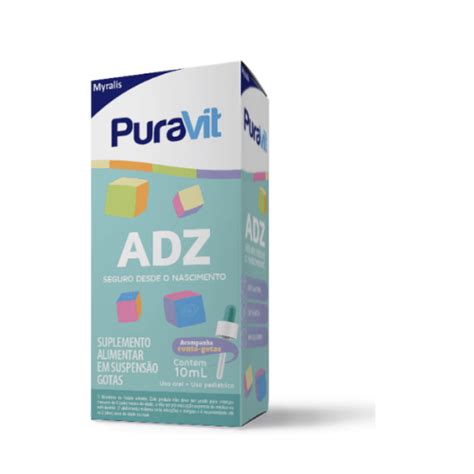 Compre Suplemento Alimentar Puravit Adz Gotas 10ml