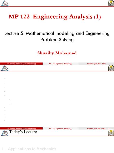 lecture 5 mathematical modeling and engineering problem solving pdf