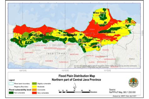 Flood Prone Area In The Northern Part Of Central Java Source Data