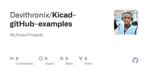 Github Davithronix Kicad Github Examples My Kicad Projects