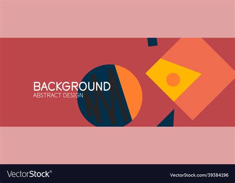 Abstract Background Blocks Lines Triangles Vector Image