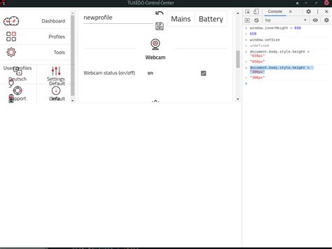 Minimum Size Issue 112 Tuxedocomputers Tuxedo Control Center GitHub
