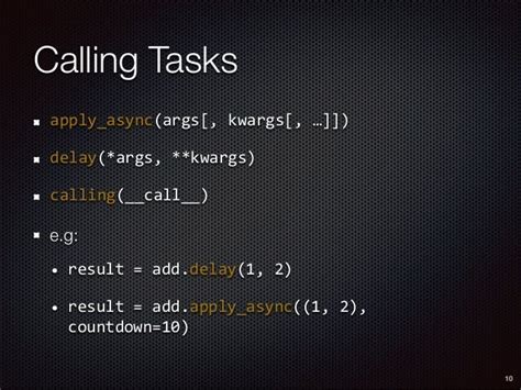 Celery A Distributed Task Queue