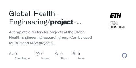 github global health engineering project folder template a template